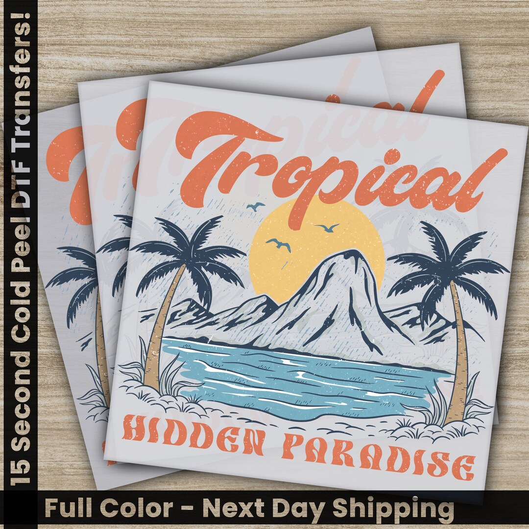 Tropical Hidden Paradise, Hello Summer, Ready to Press, Personalized ...