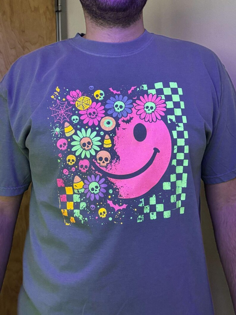 Custom Neon DTF Transfer, Bright Glow Heat Press Design, Fluorescent ...