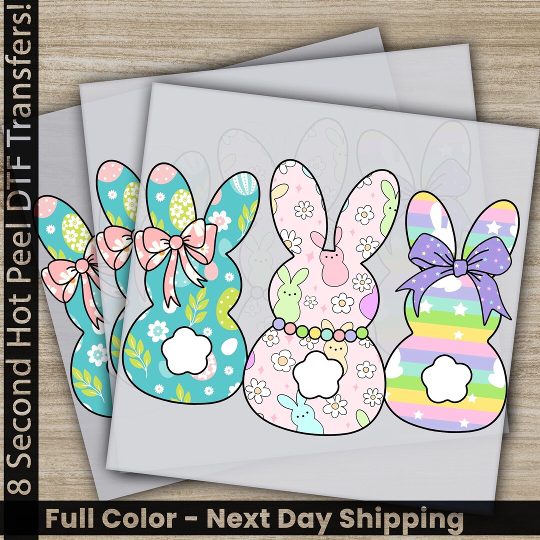 Happy Easter Peeps Jesus Bunny Hoppin Chillin Day, Colorful Bow, Ready ...