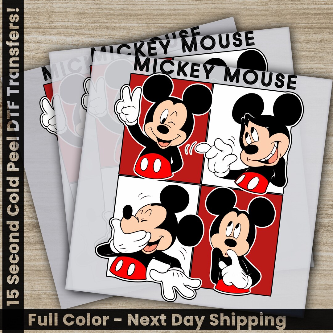 Four Mickey Mouse Scenes, Disney Transfers, Ready to Press ...
