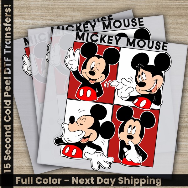 Mickey Mouse Iron on Transfers - Etsy