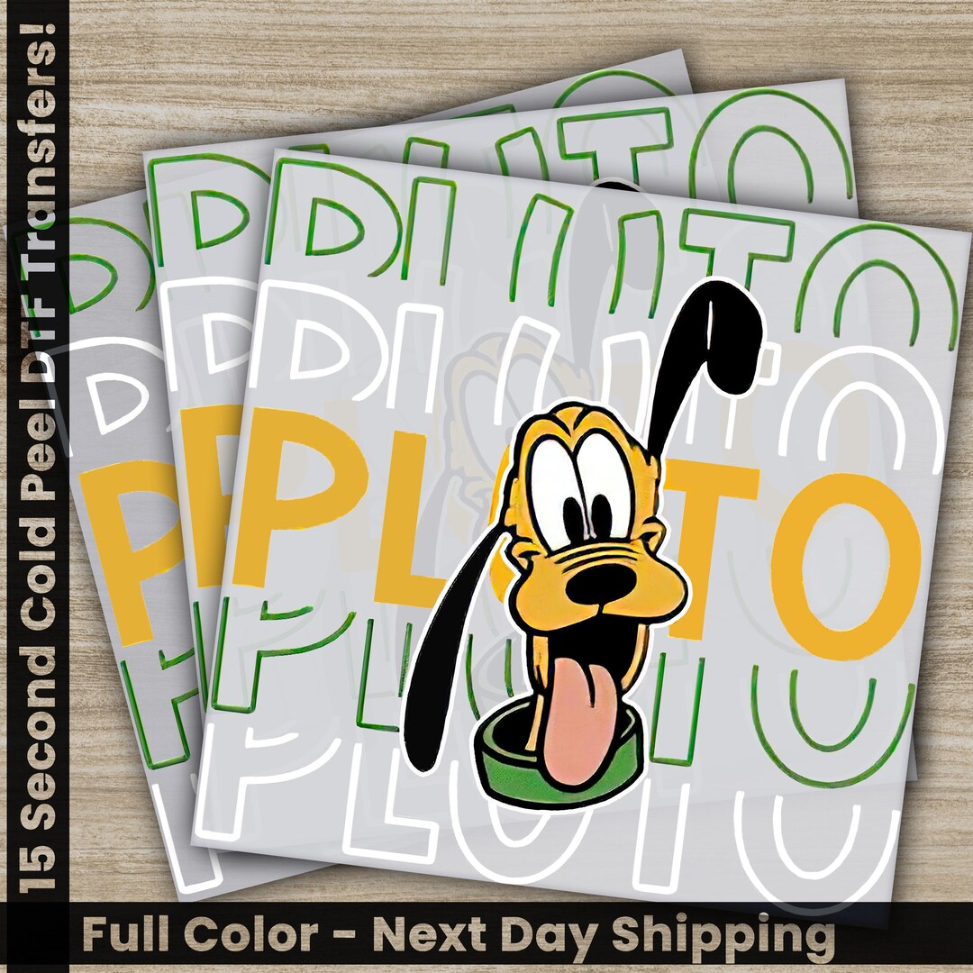 Pluto, Mickey's Friend, Disney Transfers, Ready to Press, Personalized ...