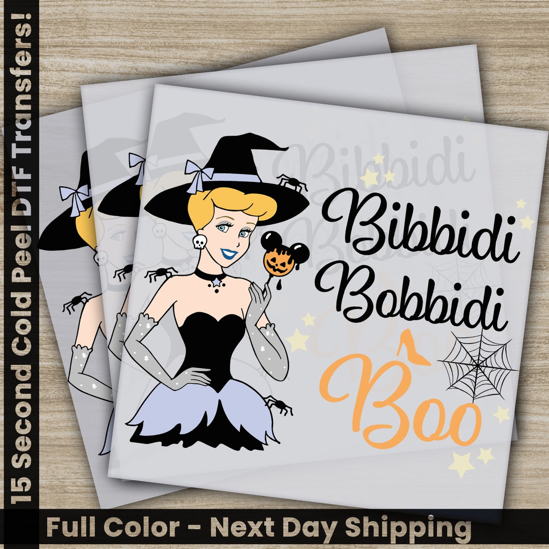 Bibbidi Bobbidi Boo, Halloween Transfers, Ready to Press, Personalized ...
