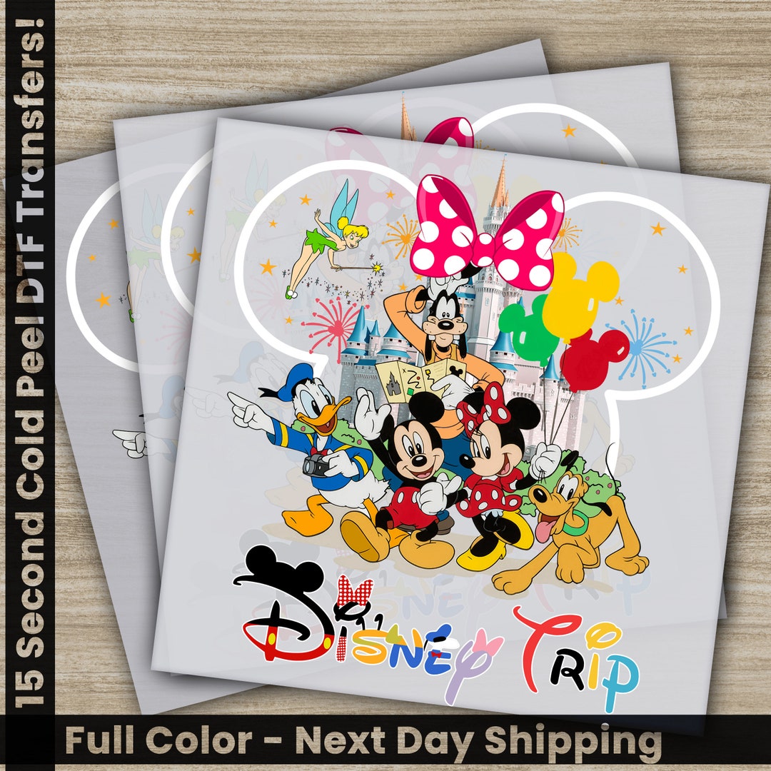 Disney Trip, Minnie, Disney Transfers, Ready to Press, Personalized DTF ...