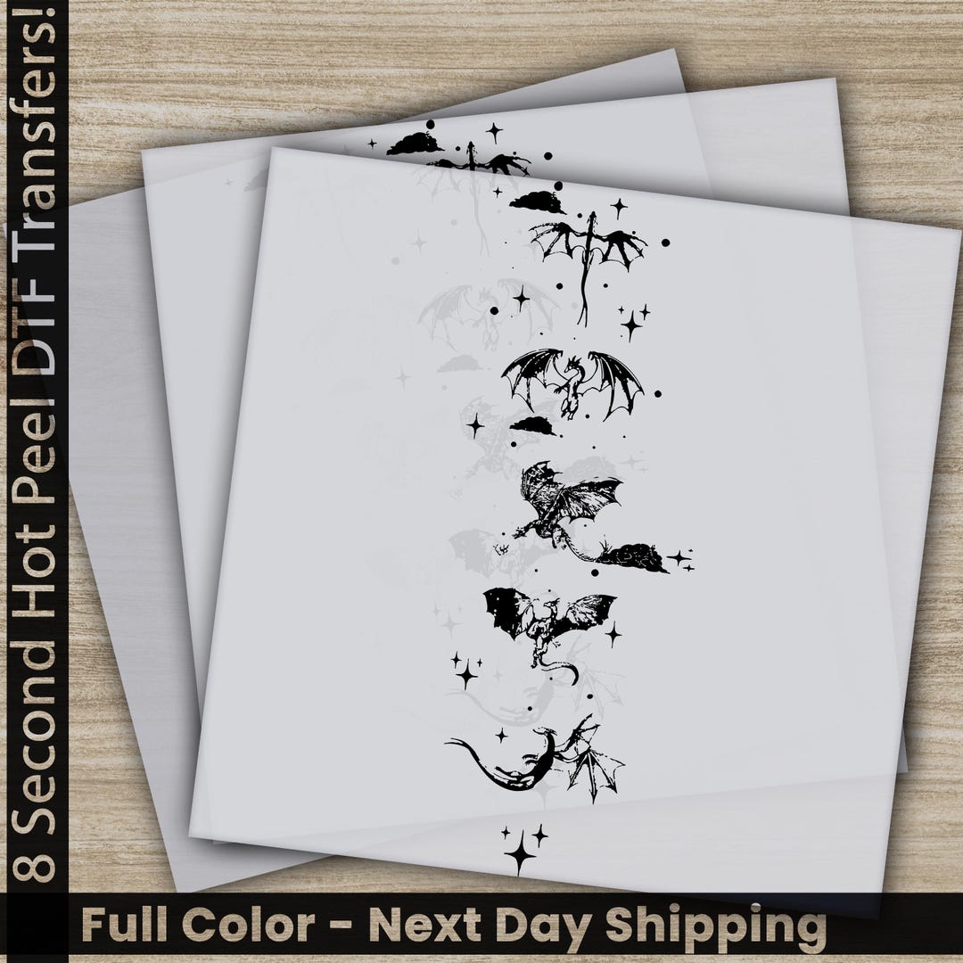 Chinese New Year Dragon DTF Transfers, 2024 New Year, Ready to Press ...