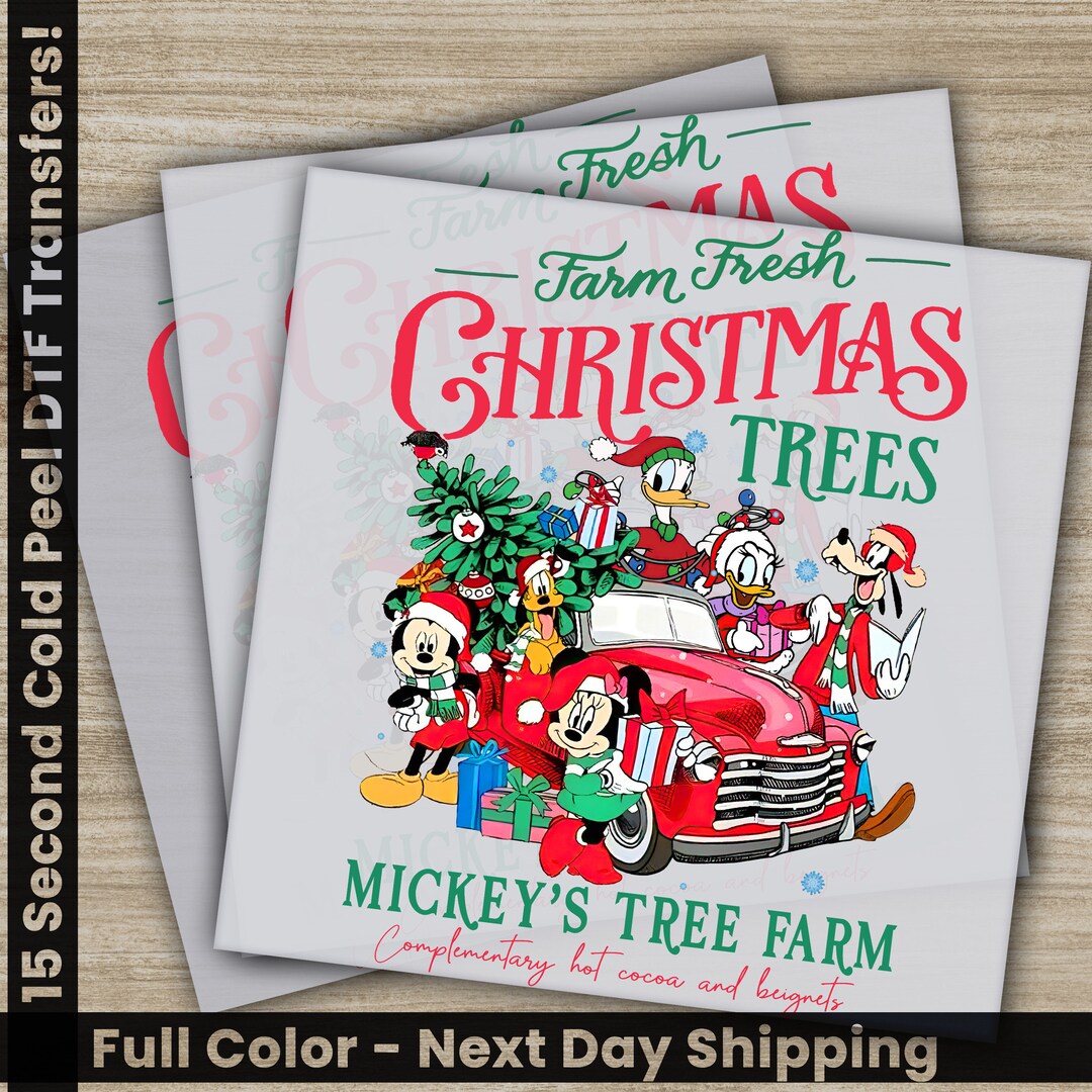 Disney Farm Fresh, Christmas DTF Transfers, Ready to Press ...