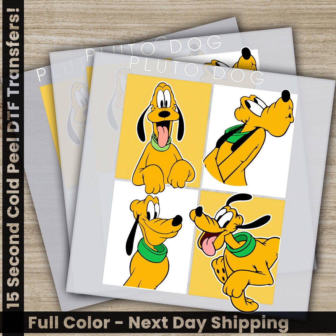 Four Pluto Scenes, Disney Friend, Disney Transfers, Ready to Press ...