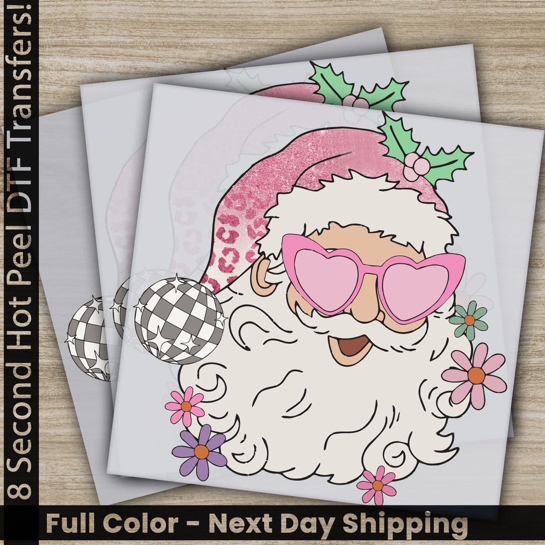 Santa Claus, Christmas DTF Transfers, Mickey, Ready to Press ...