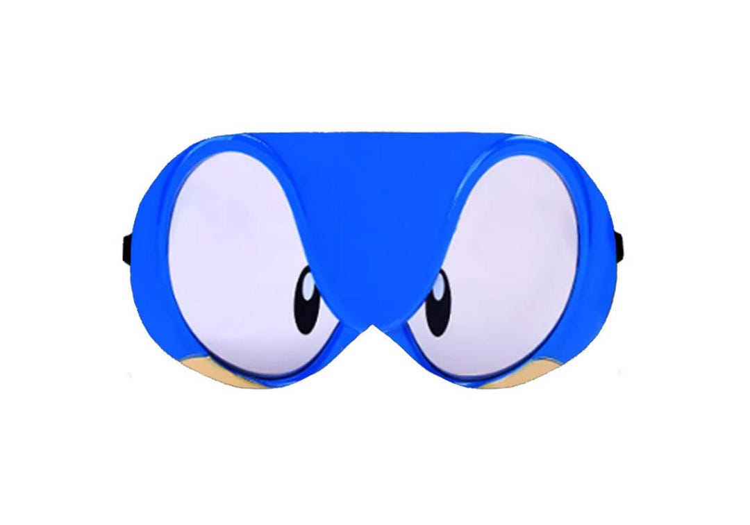 Sonic Hedgehog Face Eye Sleep Sleeping Mask Blindfold Blindfolds Eyes ...