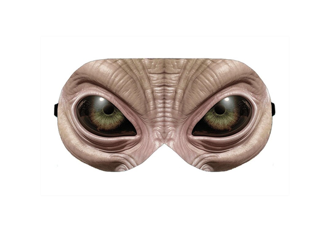 Alien Big Eyes Face Handmade Blindfold Blindfolds Eye Sleep Sleeping ...