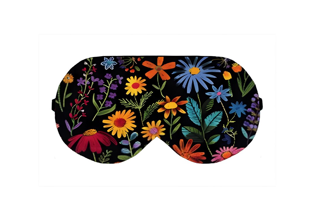 Boho Wildflowers Aesthetic Flower Eye Sleep Sleeping Mask Blindfold ...