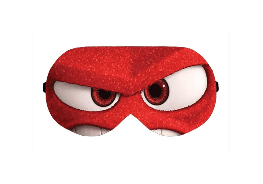 Anger Inside Out Face Eye Sleep Sleeping Mask Blindfold Blindfolds Eyes ...
