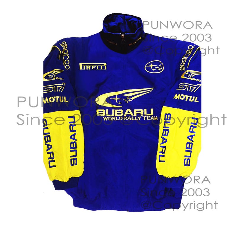 Subaru Pit Crew Jacket Vintage Retro Grand Prix Motorsport Motor Sport ...