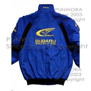 Subaru Pit Crew Jacket Vintage Retro Motorsport Motor Sport Autosport ...