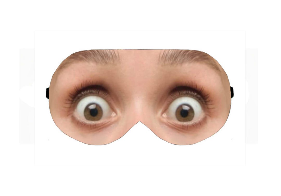 Shocked Woman Face Eye Sleep Mask Blindfold Blindfolds Slumber Eyes ...