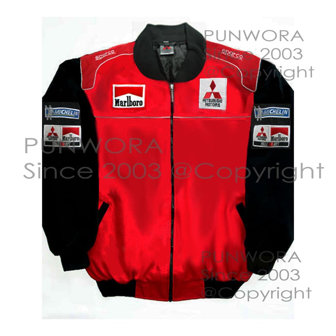 Mitsubishi Pit Crew Jacket Vintage Retro Motorsport Motor Sport ...