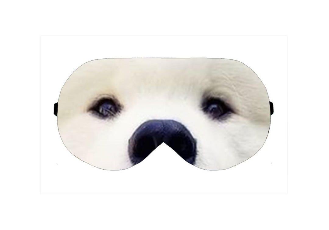Samoyed Dog Face Eye Sleep Sleeping Mask Blindfold Eyes Pillow Slumber ...