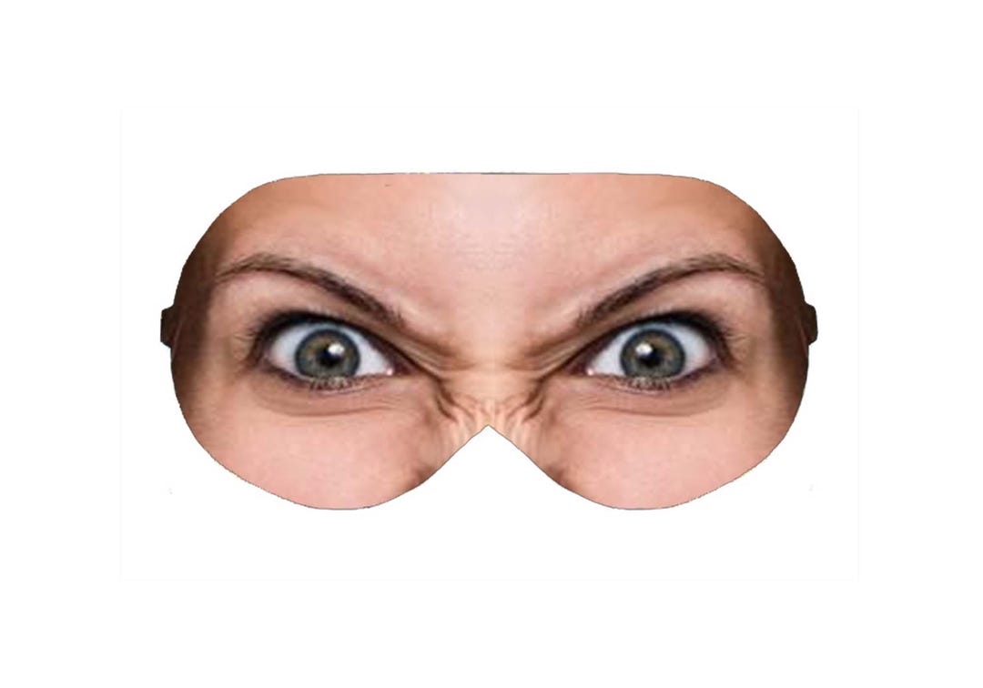 Mad Face Eye Sleep Mask Blindfold Blindfolds Slumber Eyes Pillow Relax ...
