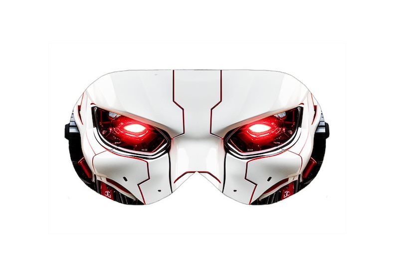 AI Humanoid Cyborg Robot Male Man Face Eye Sleep Sleeping Mask ...
