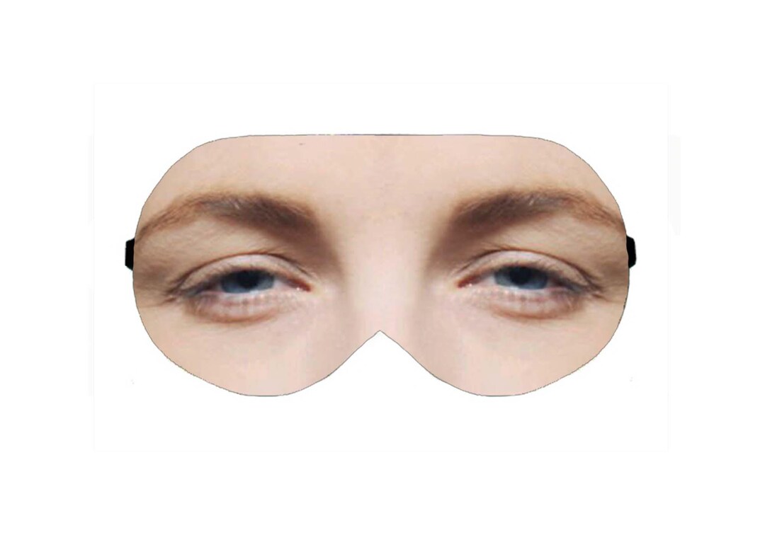 Sleepy Woman Face Eye Sleep Mask Blindfold Blindfolds Slumber Eyes ...