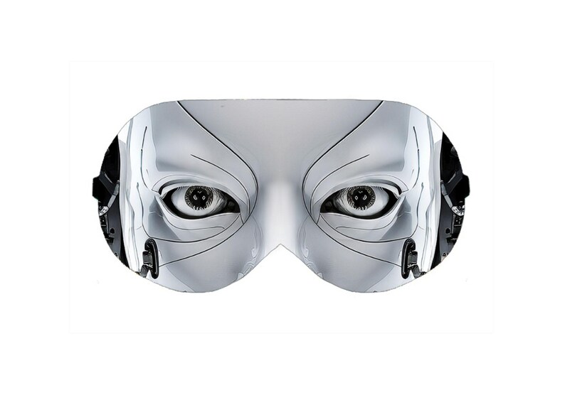 AI Humanoid Cyborg Female Robot Face Eye Sleep Sleeping Mask Blindfold ...