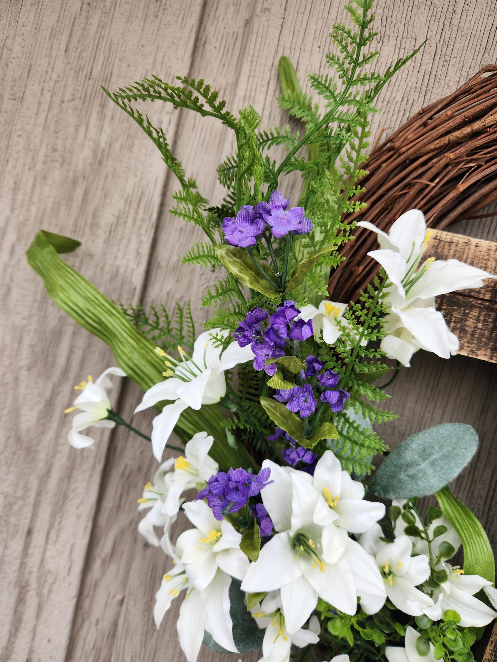 He is Risen Easter Wreath, Christian Wreath, Religious Wreath, Cross ...