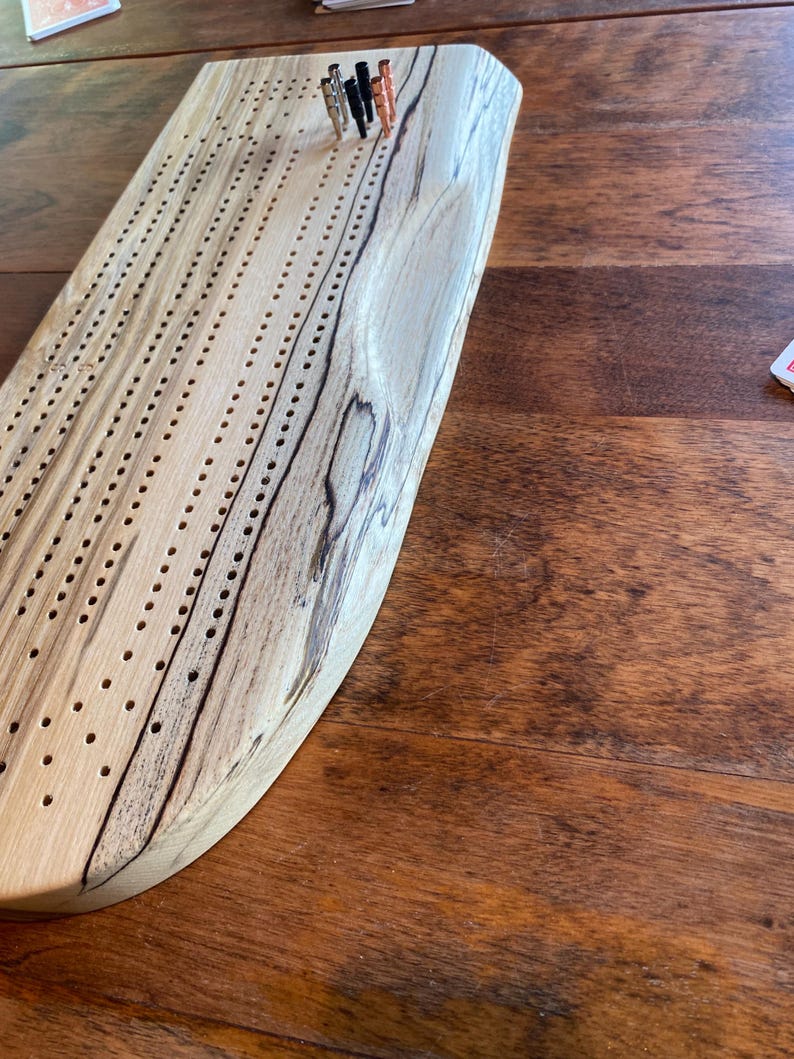 Cribbage Board, Hand Made Vermont Crafted Live Edge All Natural - Etsy
