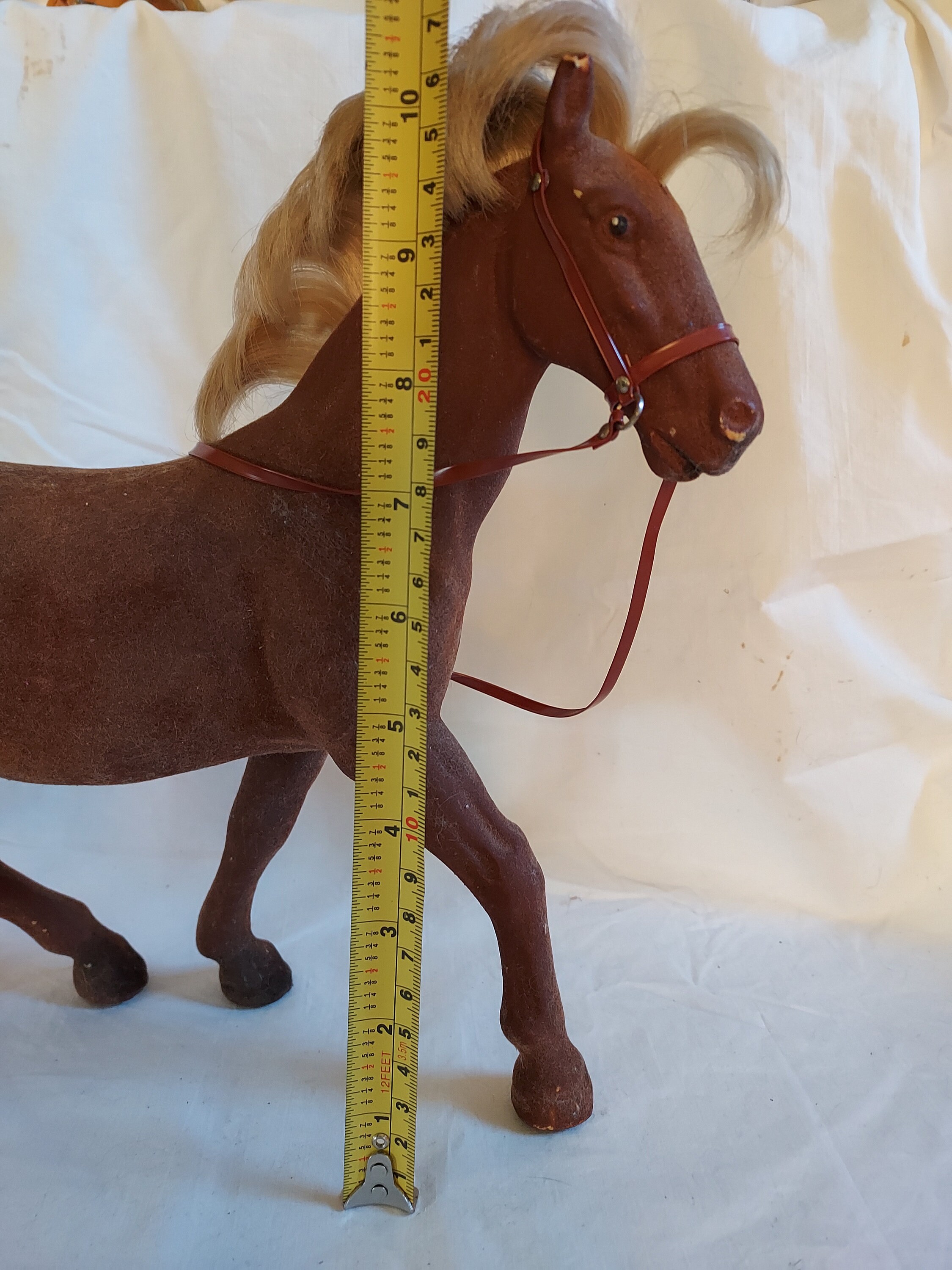 Rare Flocked Model Horse, Vintage 1960s Steha Leiha From West Germany ...