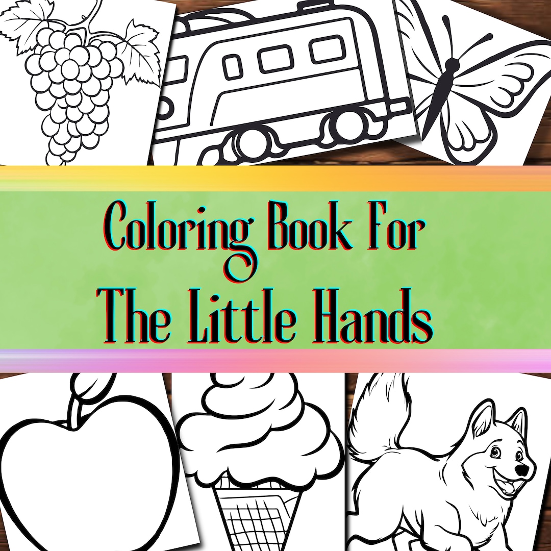 30 Minimalist Easy Printable Coloring Book for Kids: Coloring Pages for ...