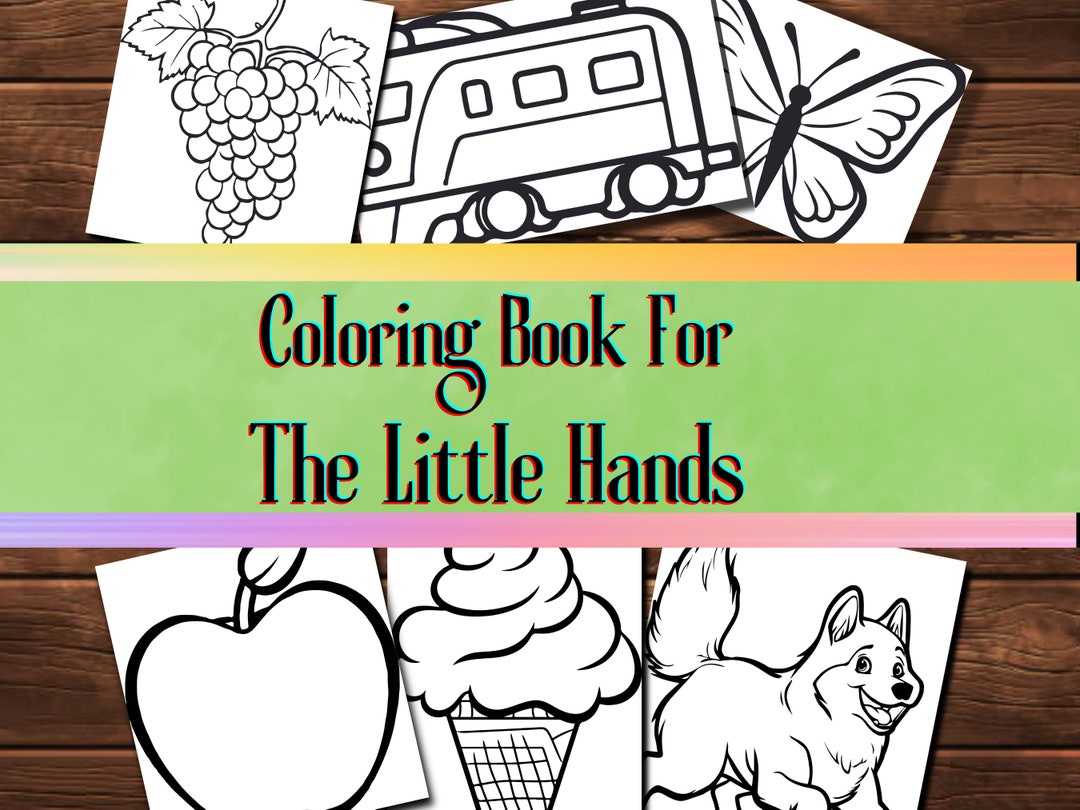27 Minimalist Easy Printable Coloring Book for Kids: Designed for Mini ...