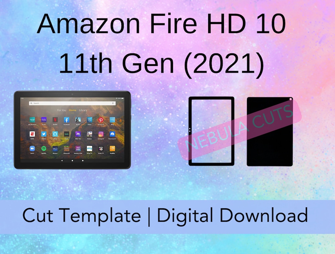 Amazon Fire HD 10 11th Gen (2021) Tablet Skin/decal Template Digital ...