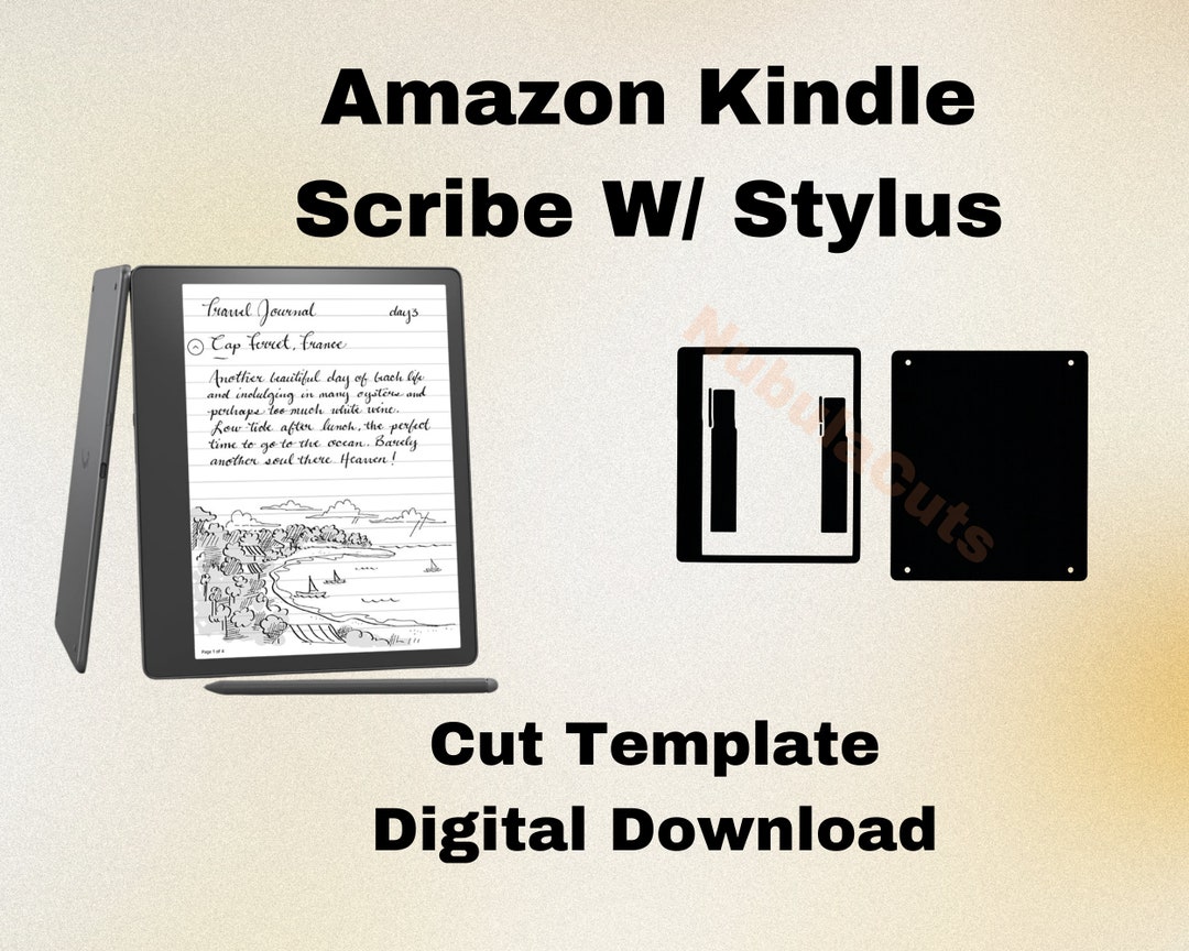 Amazon Kindle Scribe Skin/decal Template Digital Download for Cricut ...