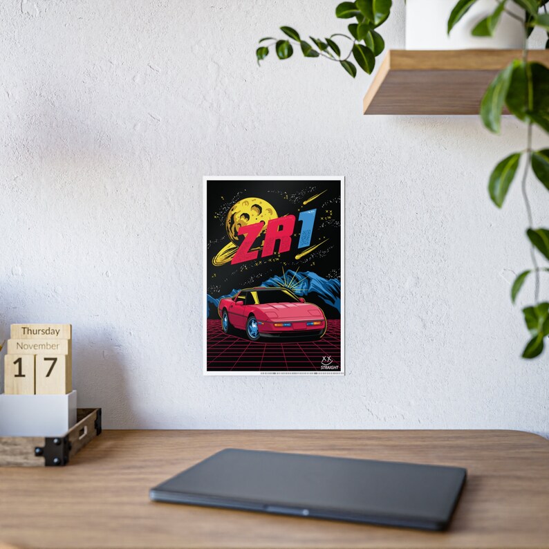 Straight - C4 ZR1 Space Glossy Poster - Etsy