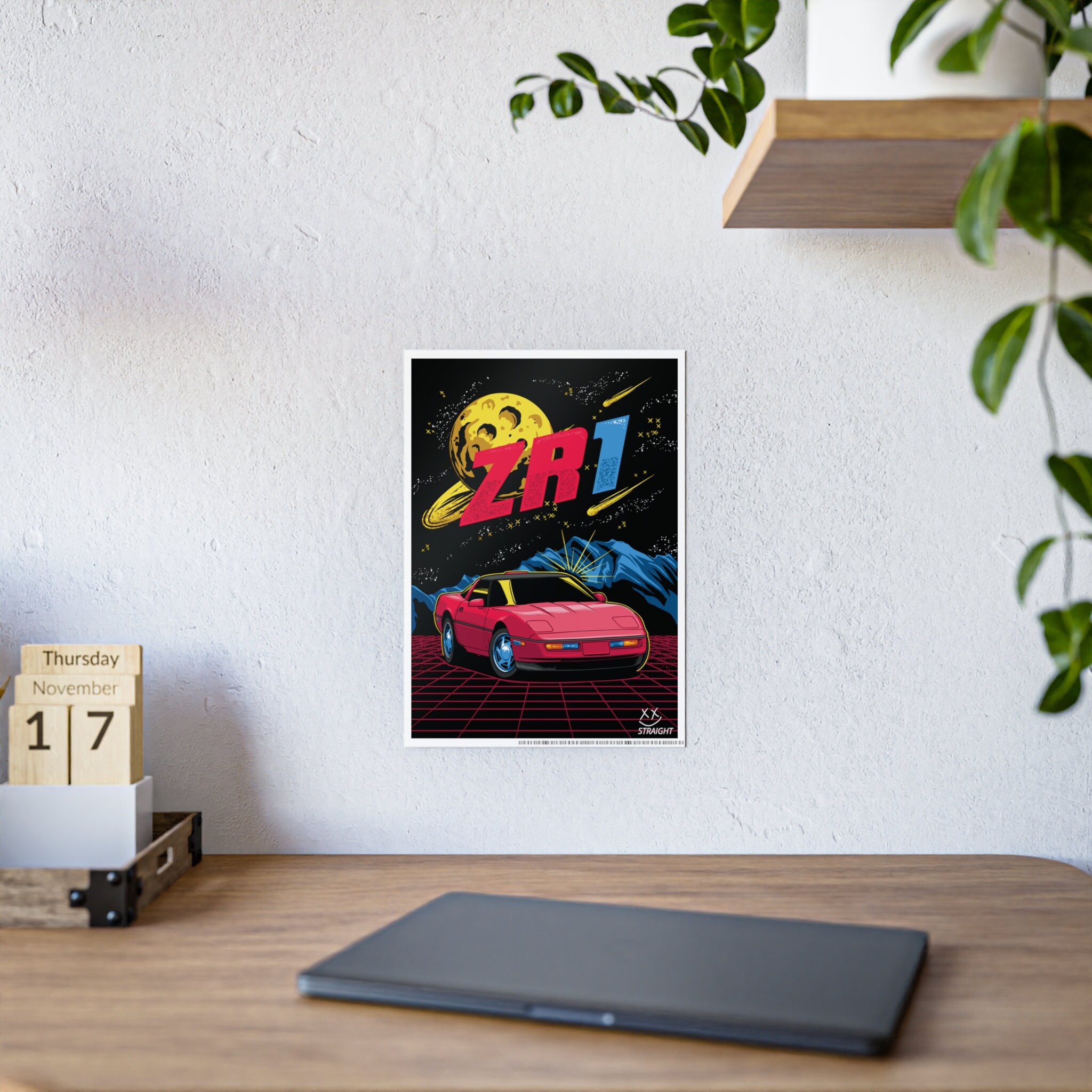Straight - C4 ZR1 Space Glossy Poster - Etsy