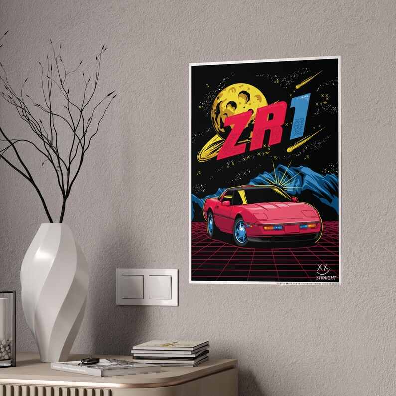 Straight - C4 ZR1 Space Glossy Poster - Etsy