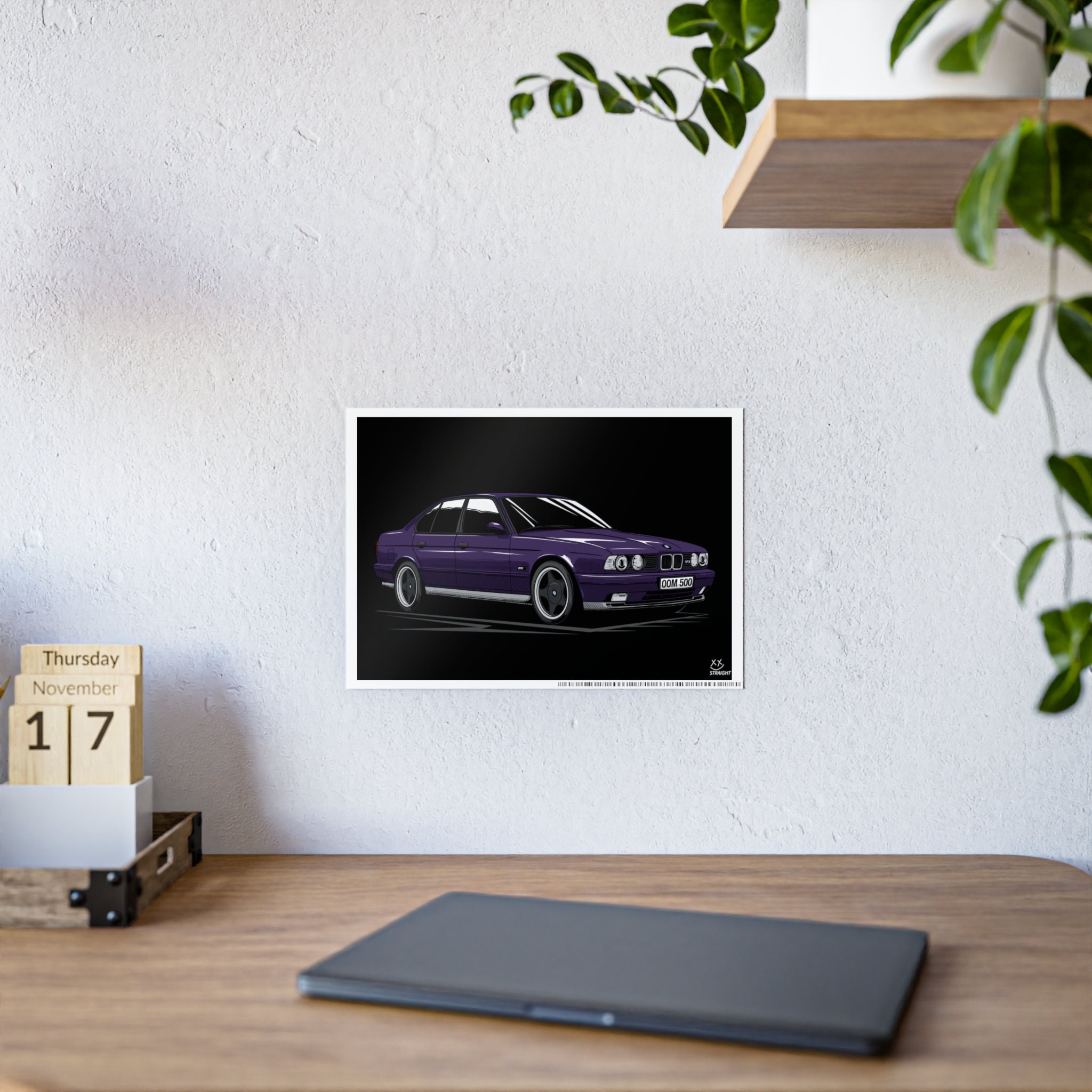 Straight BMW E34 M5 OOM-500 Poster - Etsy