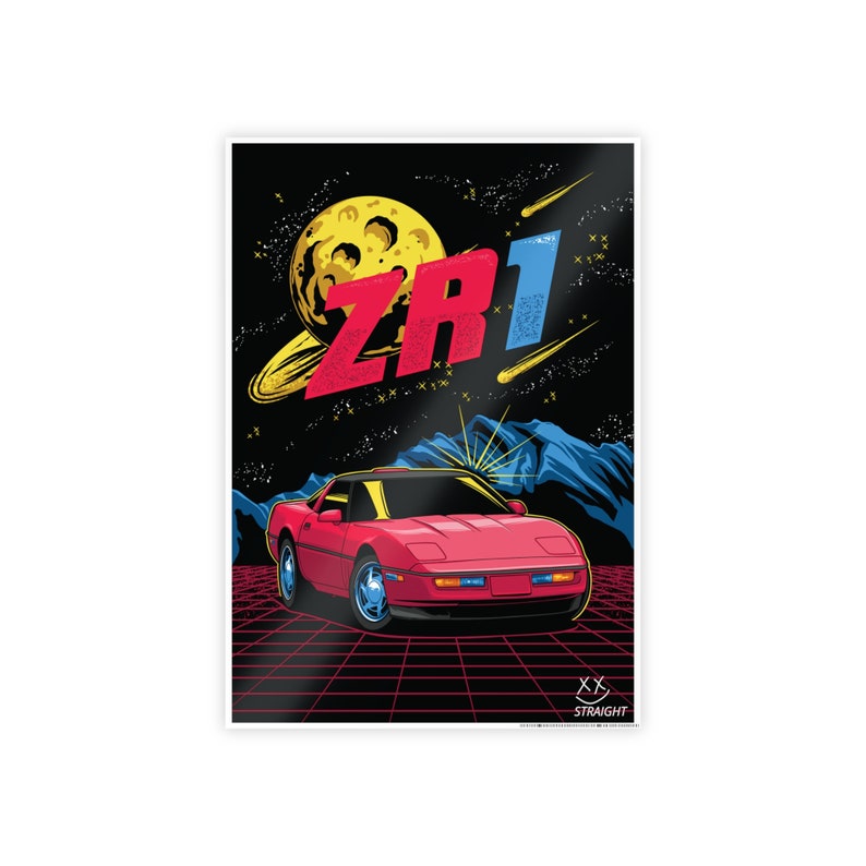 Straight - C4 ZR1 Space Glossy Poster - Etsy