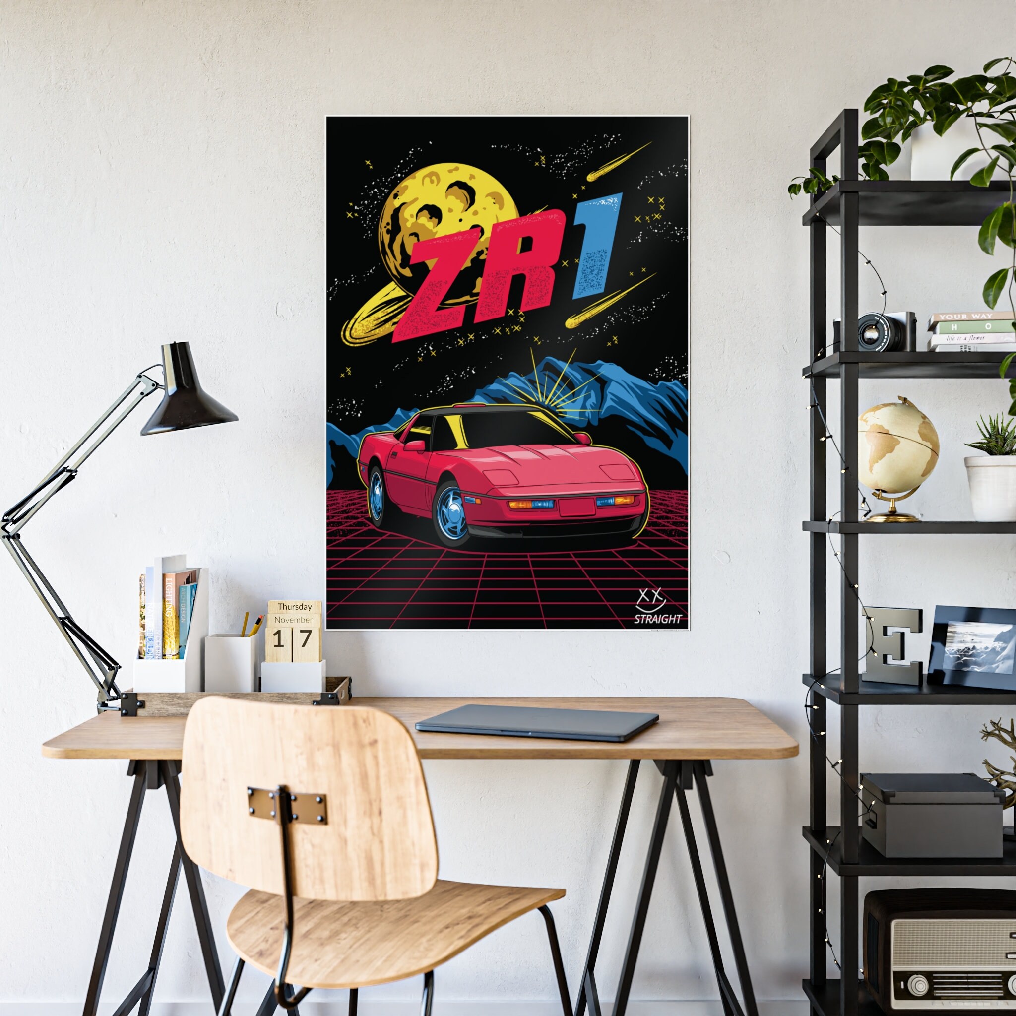 Straight - C4 ZR1 Space Glossy Poster - Etsy