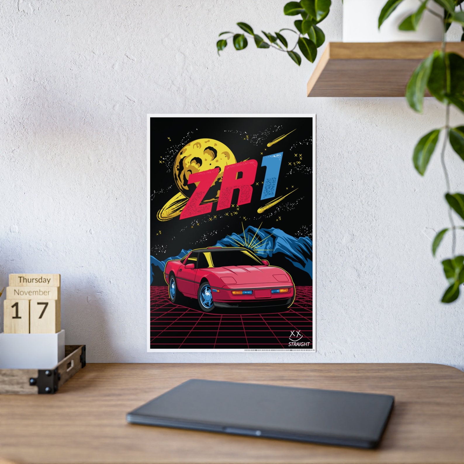Straight - C4 ZR1 Space Glossy Poster - Etsy