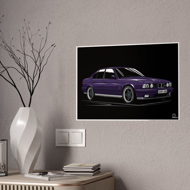 Straight BMW E34 M5 OOM-500 Poster - Etsy