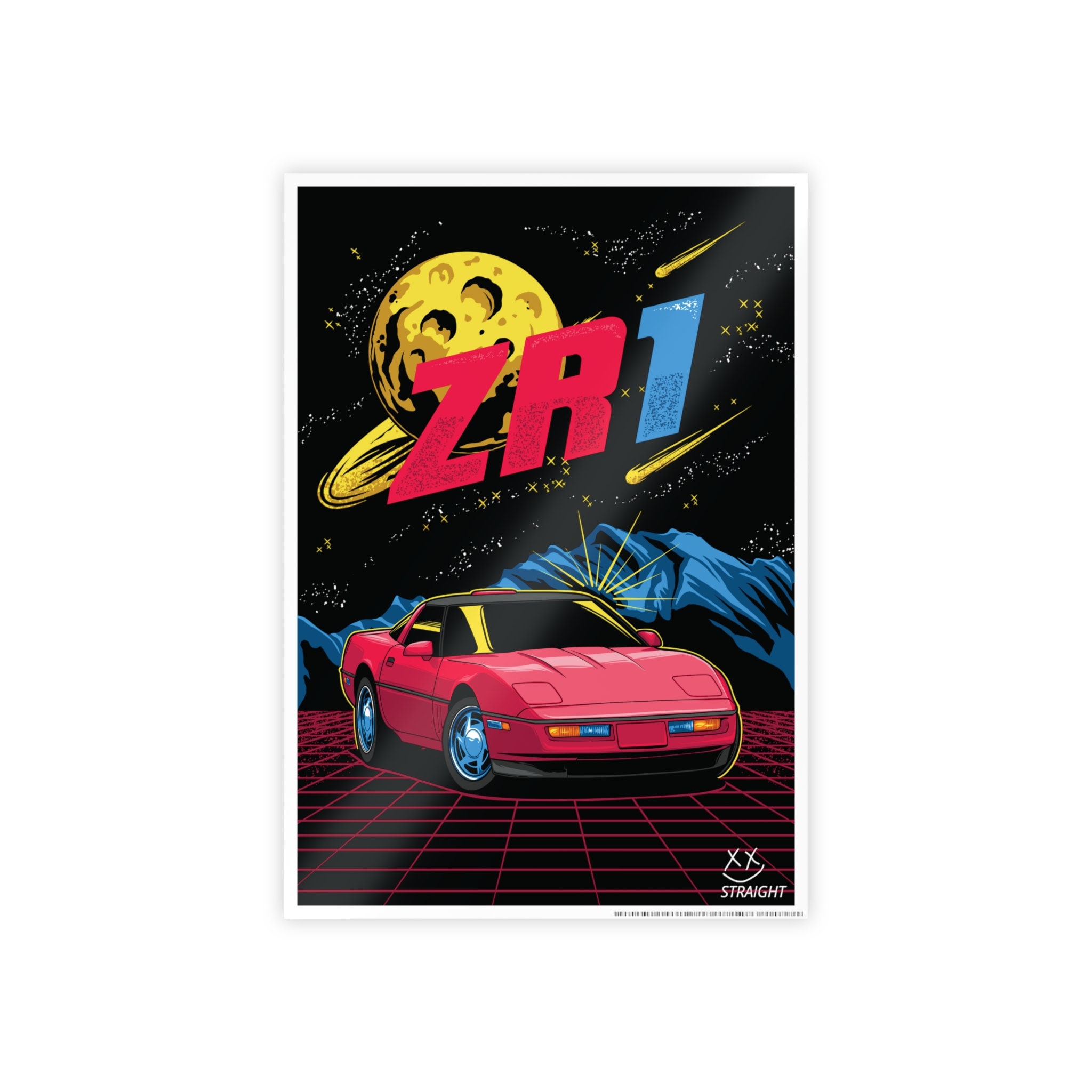 Straight - C4 ZR1 Space Glossy Poster - Etsy