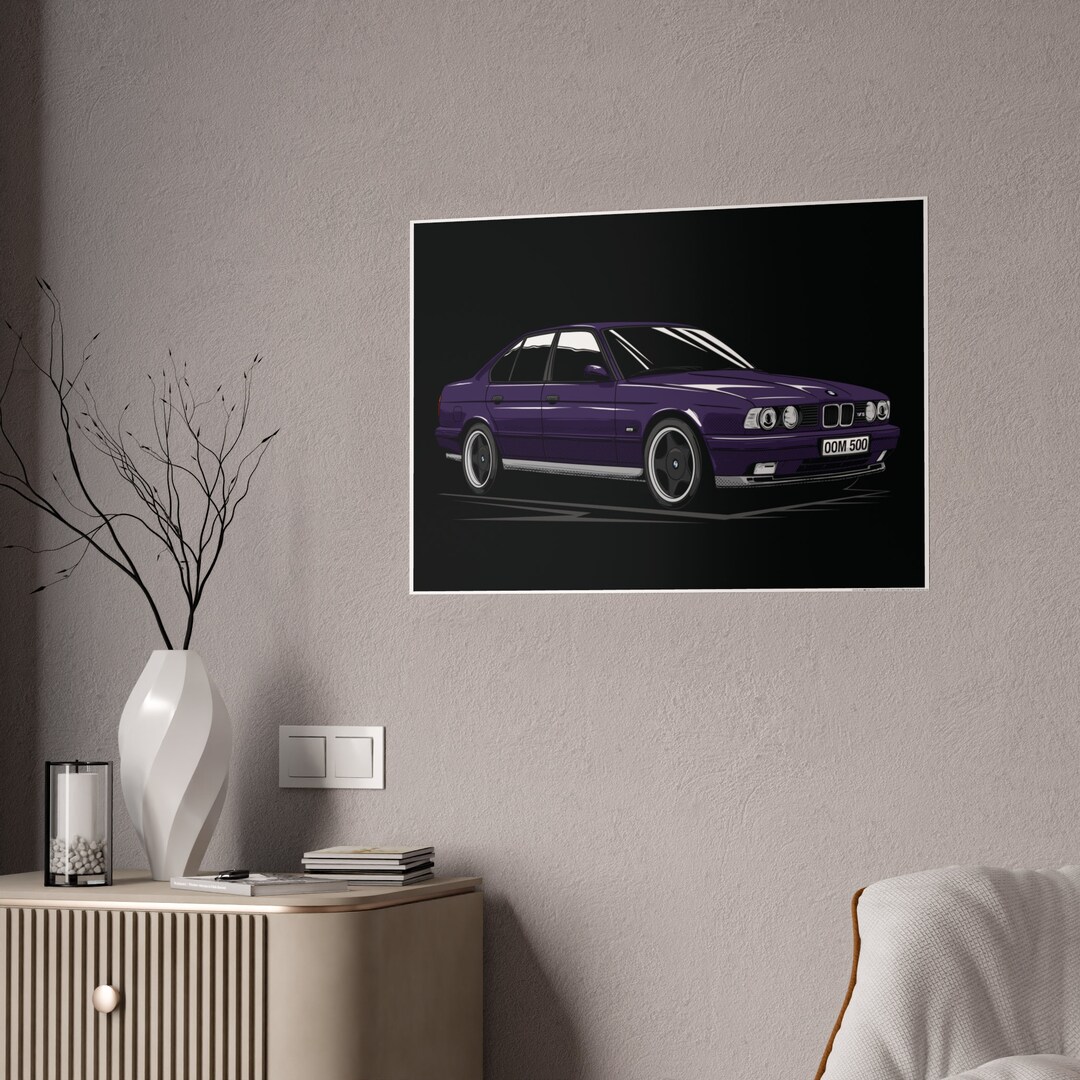 Straight BMW E34 M5 Poster - Etsy