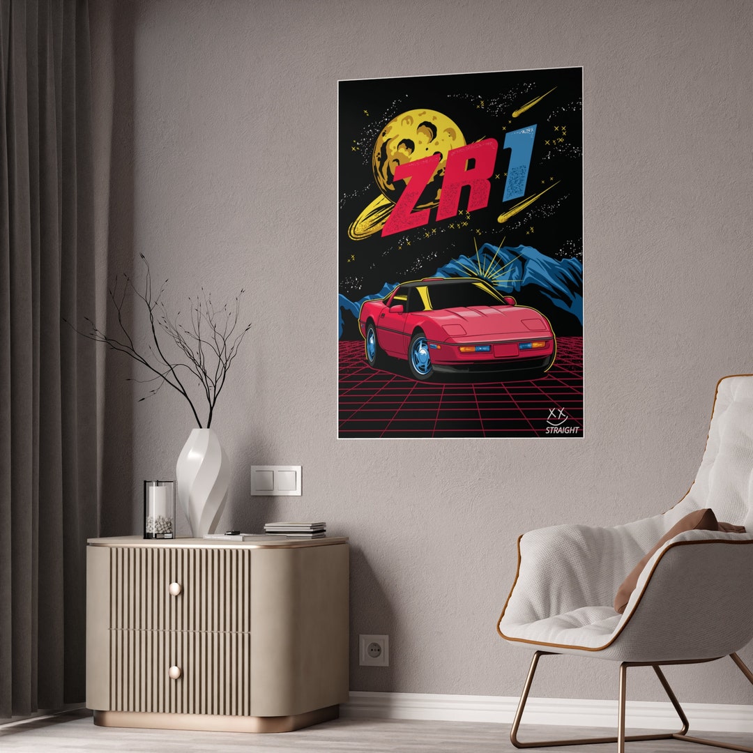 Straight - C4 ZR1 Space Glossy Poster - Etsy