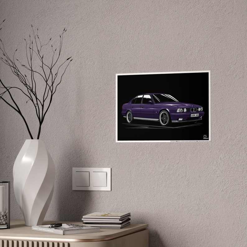 Straight BMW E34 M5 OOM-500 Poster - Etsy