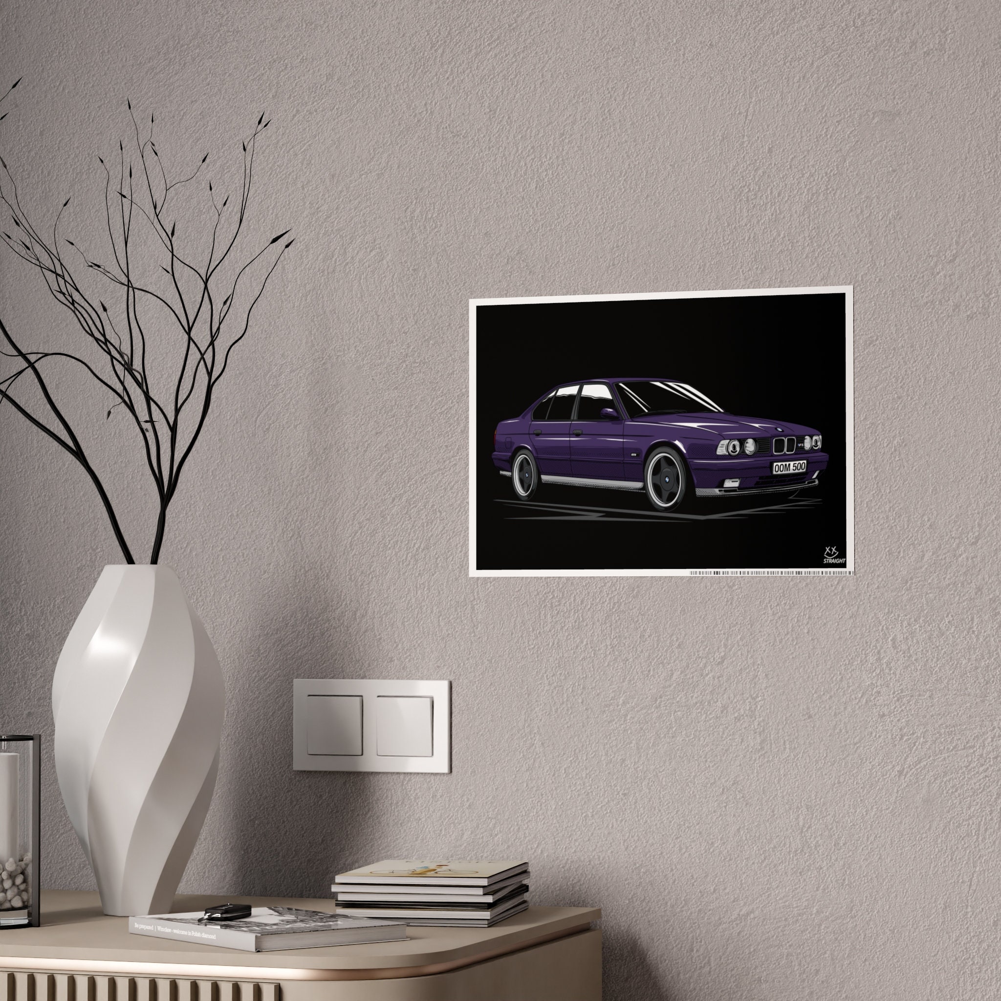 Straight BMW E34 M5 OOM-500 Poster - Etsy