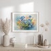 Forget-me-nots Painting Print Watercolor Forget-me-nots Painting Floral ...