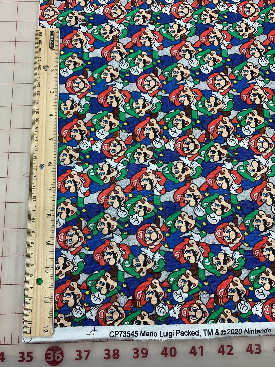 Cotton Quilting Mario Fabric - Etsy