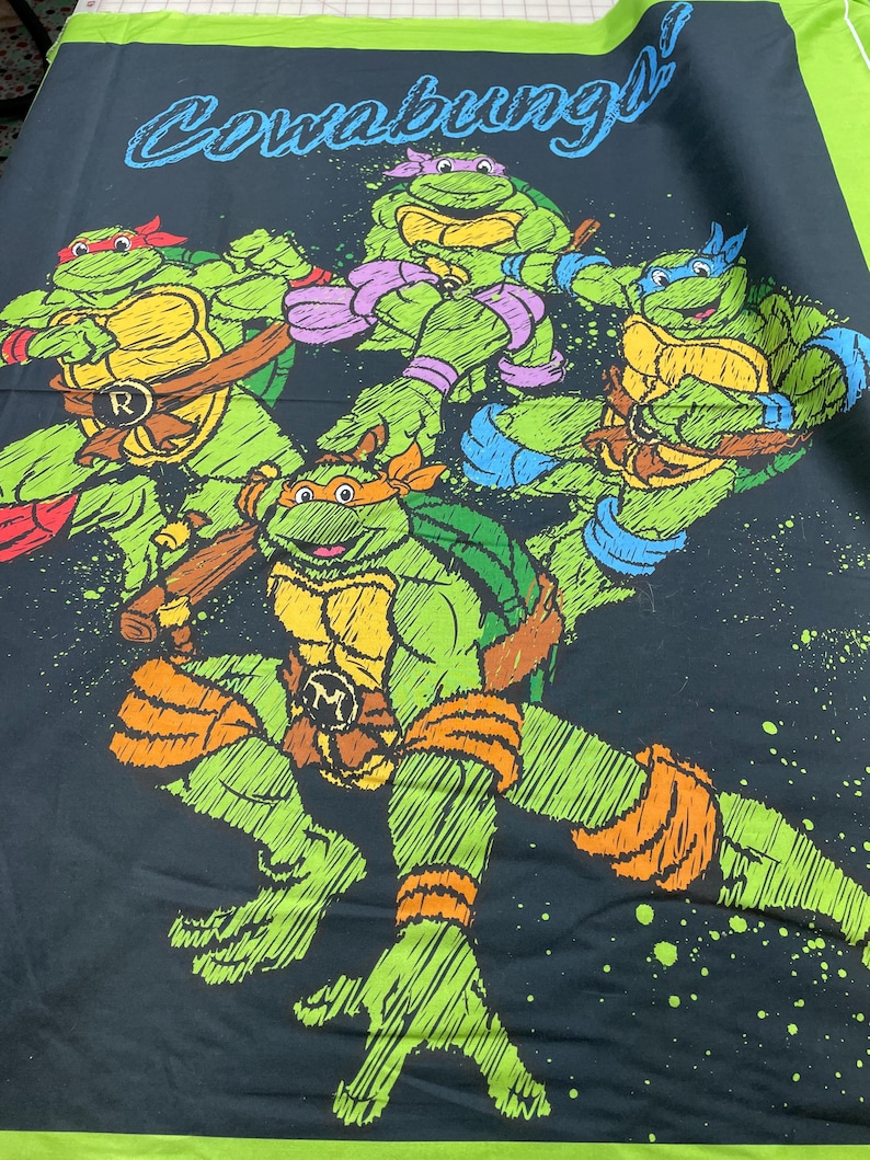 Teenage Mutant Ninja Turtle Cowabunga Panel- 35 X 44 - Etsy
