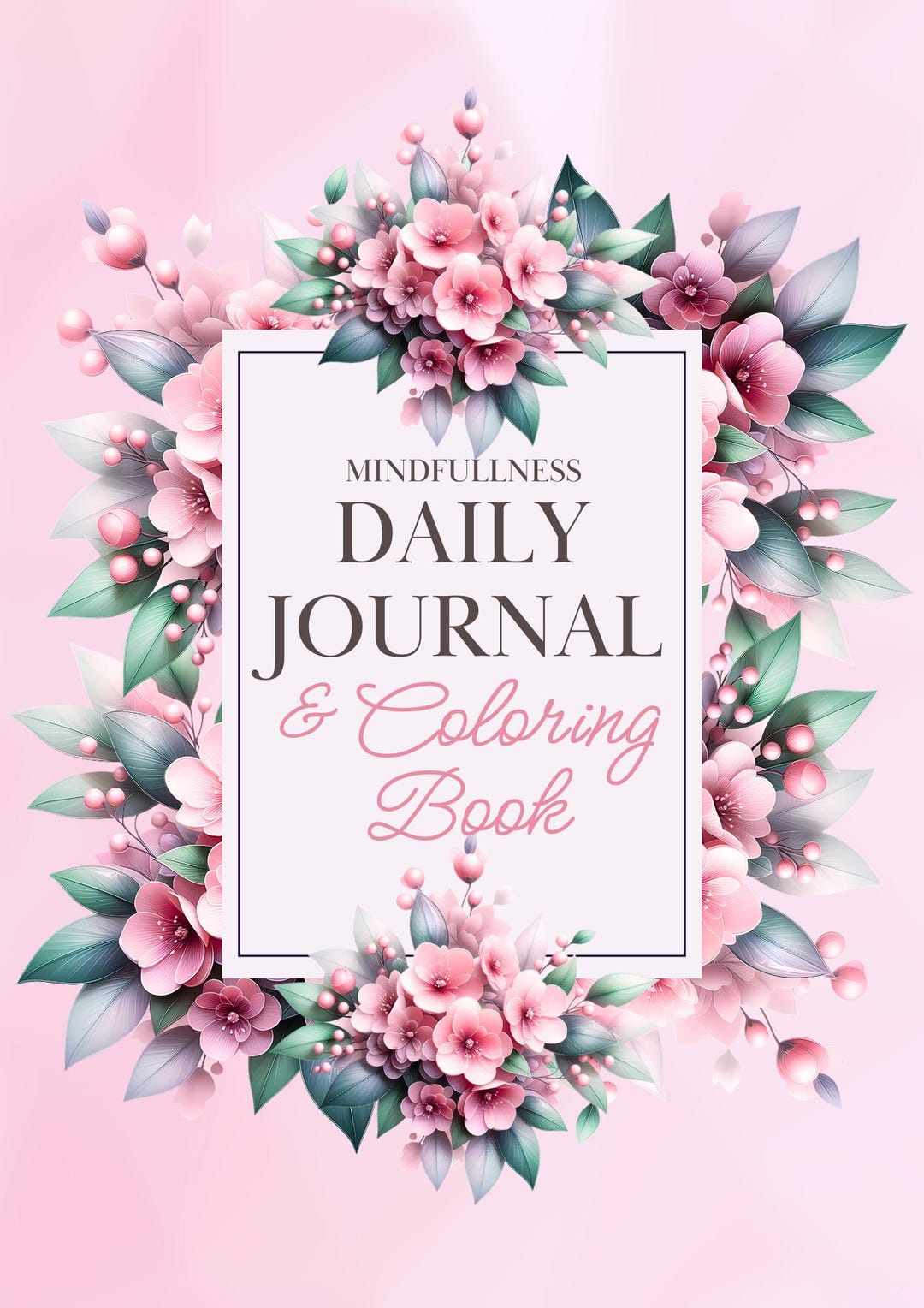 Mindfulness Daily Journal and Coloring Book - Etsy
