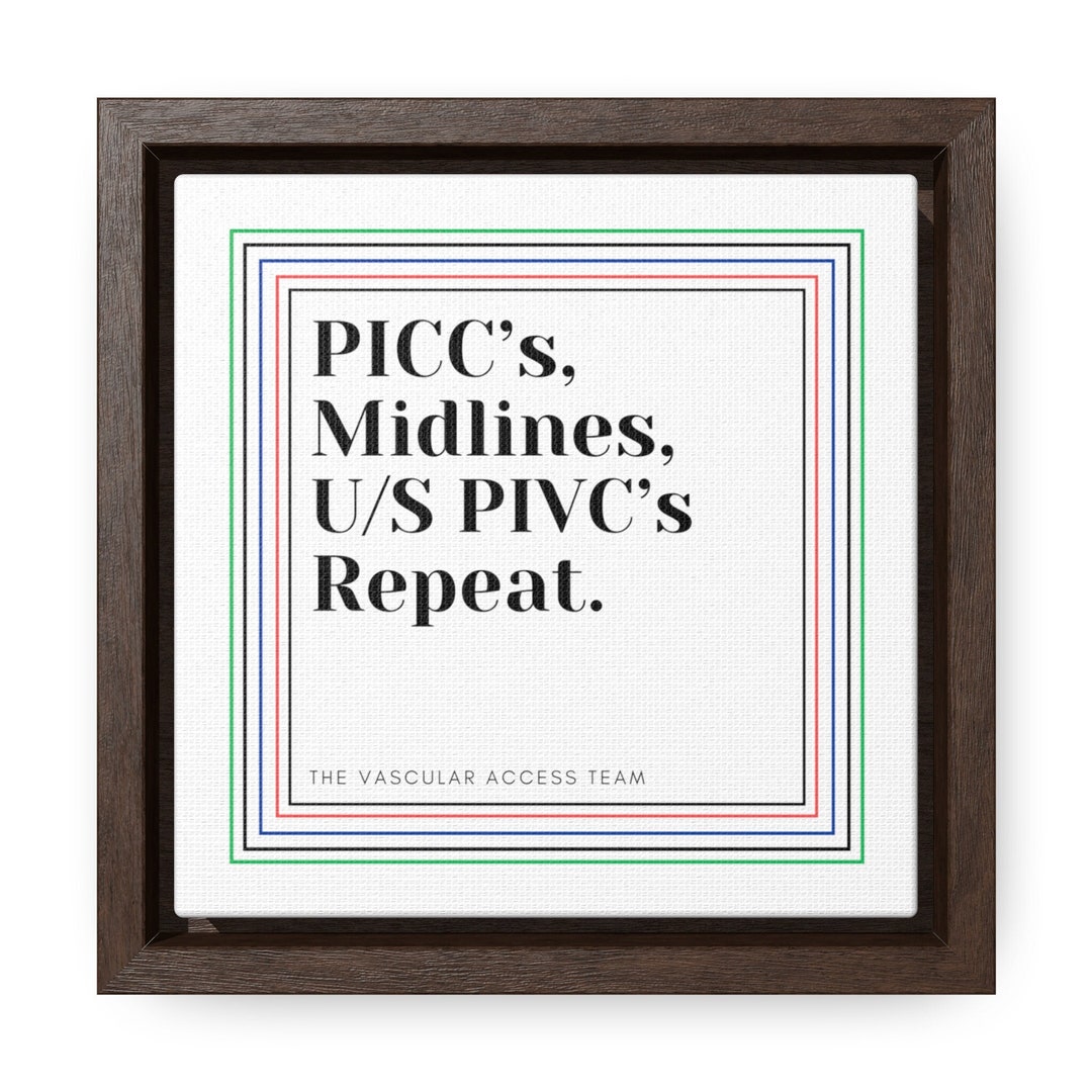 PICC Nurse Framed Wall Art, Vascular Access Specialist Decor - Etsy